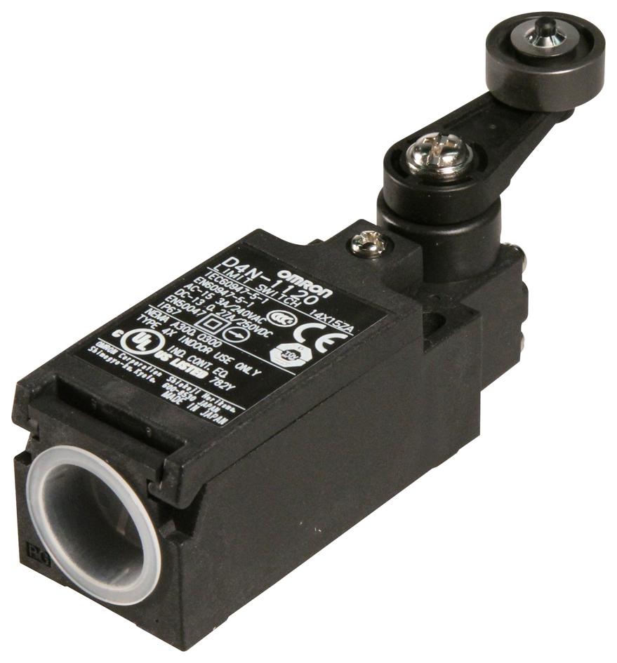 D4N-1120 - Omron - Limit Switch, IP67, Roller Lever