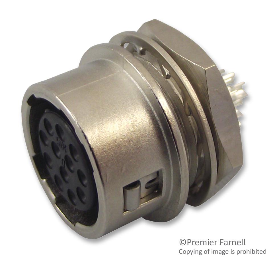 HR10A-10R-12S(71) - Hirose(hrs) - Circular Connector, HR10 Series, Panel Mount Receptacle