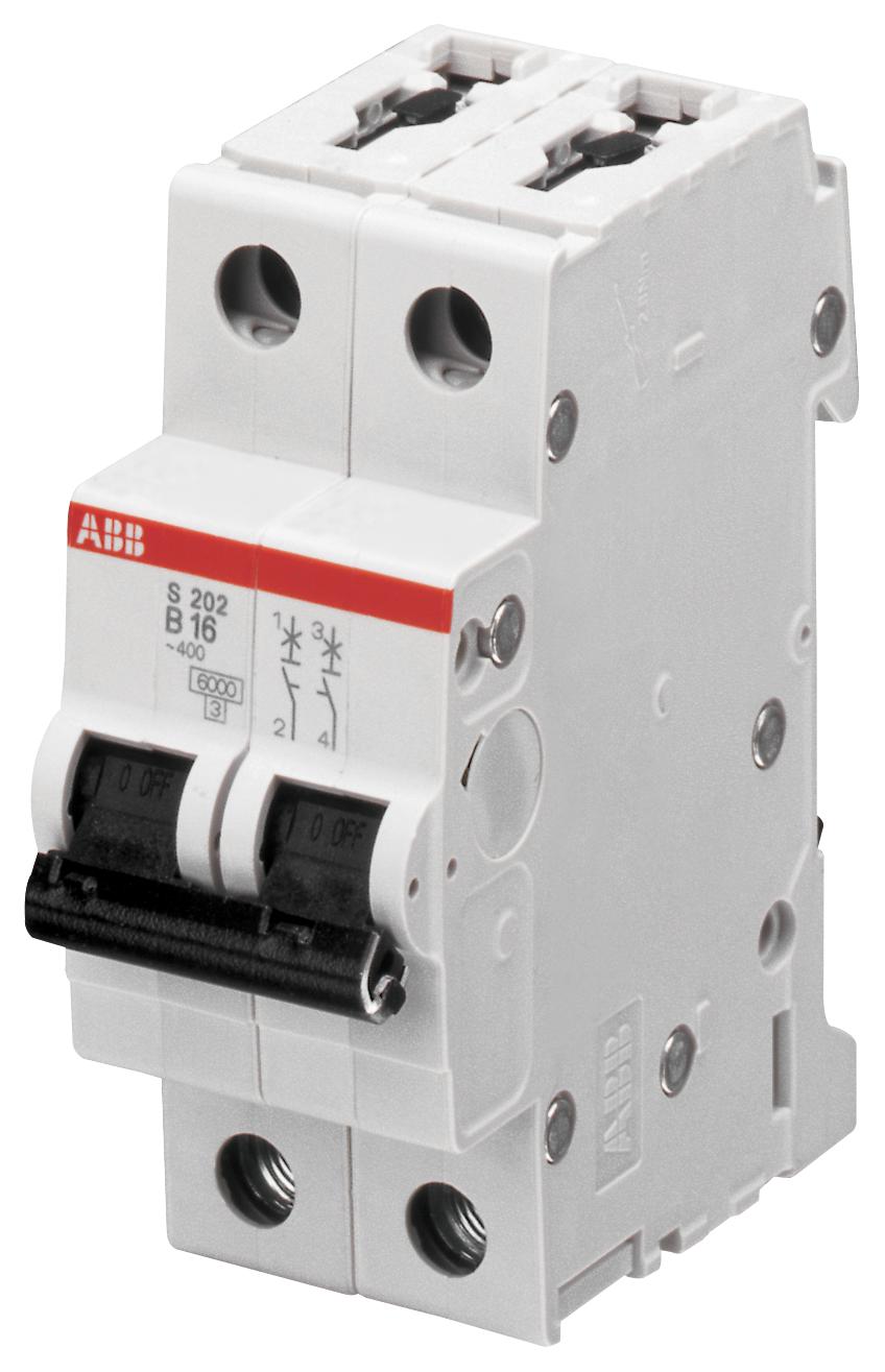 S202M-D10 - Abb - Thermal Magnetic Circuit Breaker, Miniature, D Curve