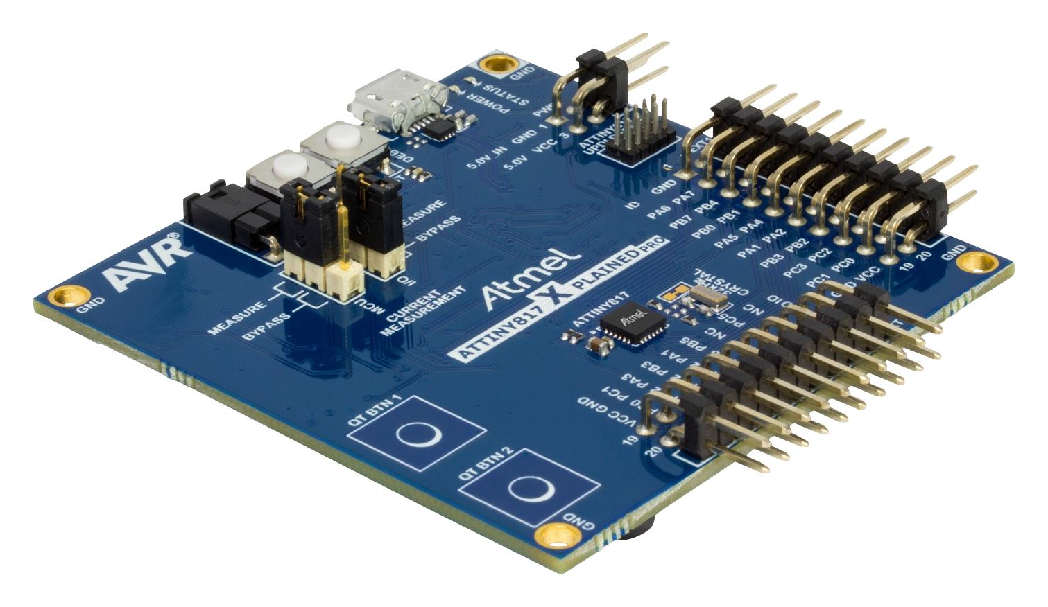 ATTINY817-XPRO - Microchip - Evaluation Kit, ATtiny817 MCU, Embedded Debugger