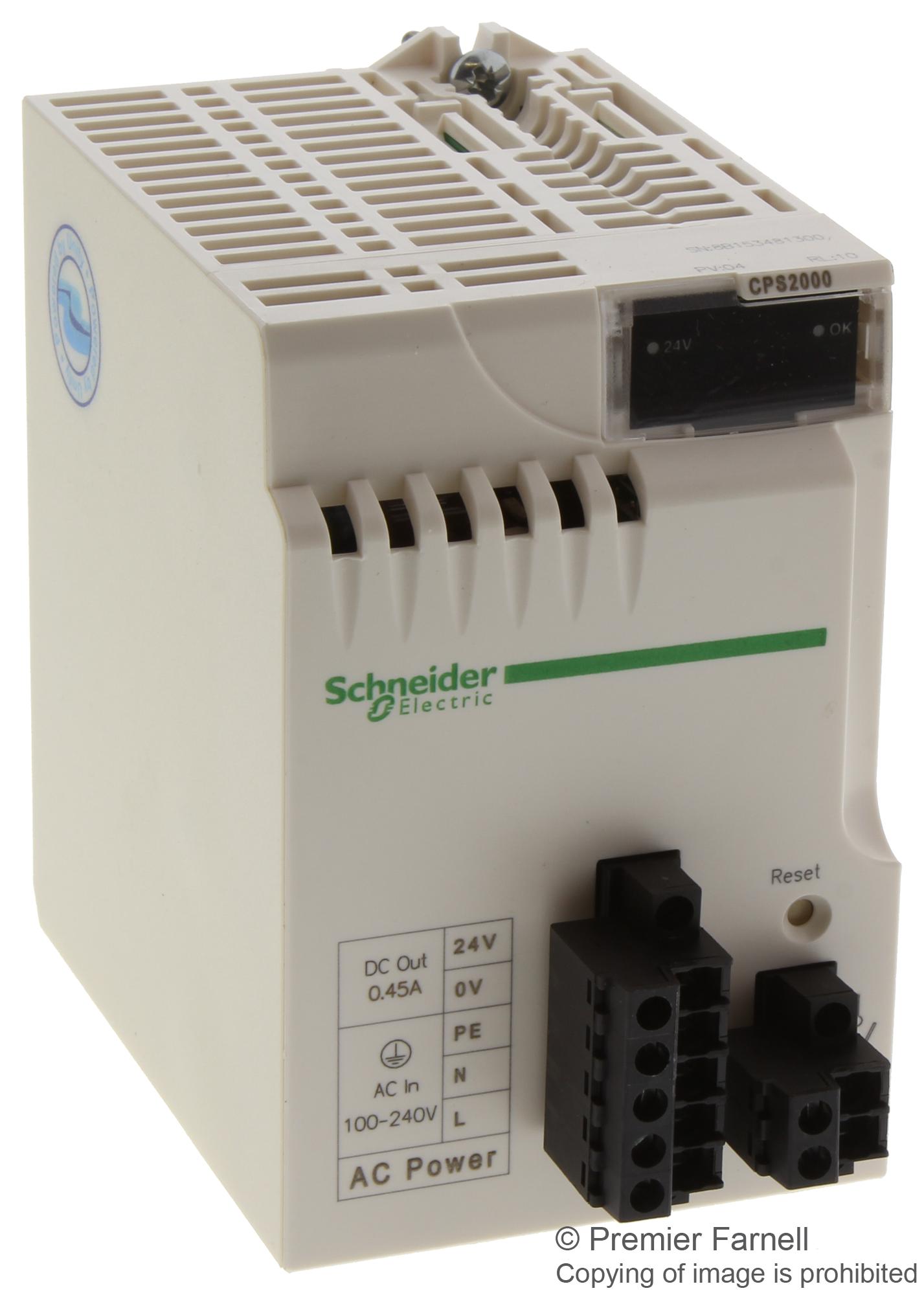 BMXCPS2000 - Schneider Electric - Power Supply Module, Modicon M340 ...