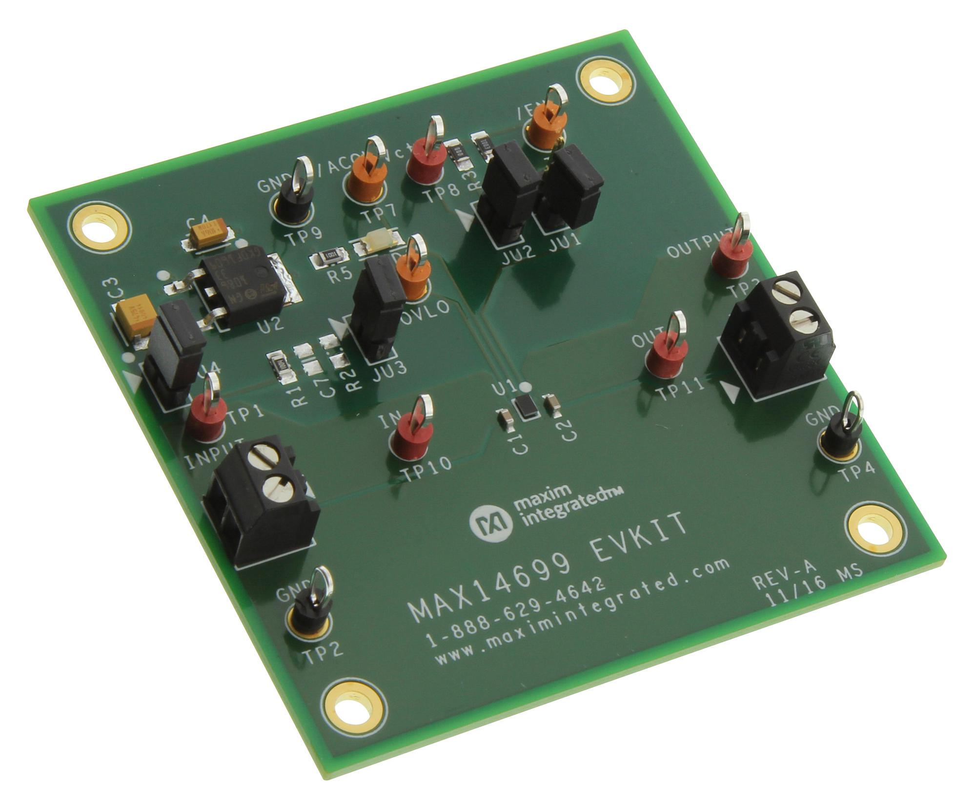 MAX14699EVKIT# - Analog Devices - Evaluation Kit, MAX14699 Overvoltage Protector, Surge Protected