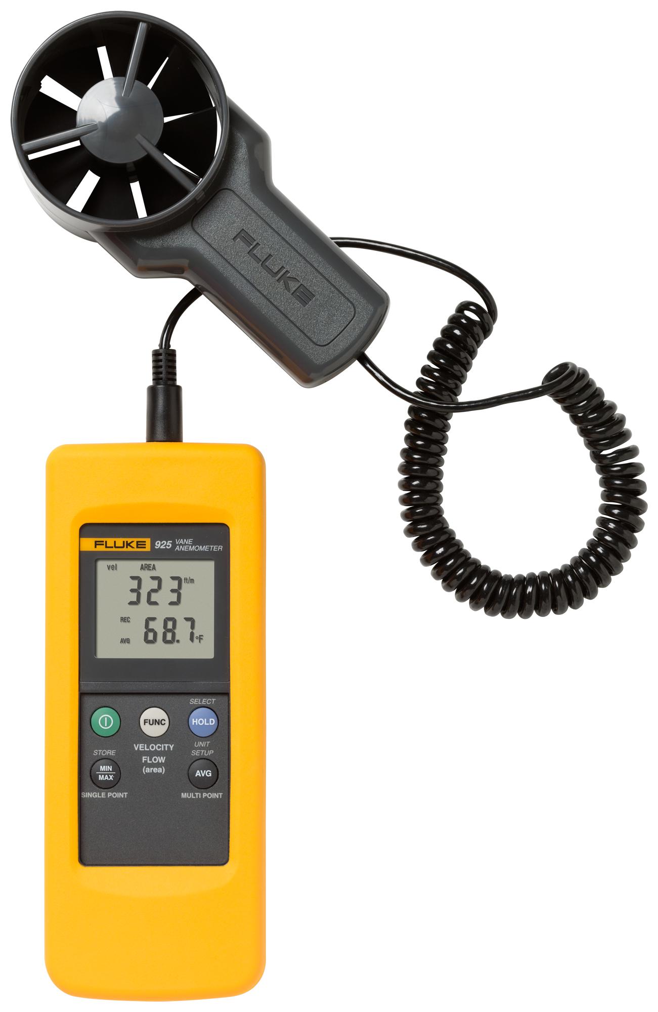 FLUKE-925 ESP - Fluke - Anemometer, 0.4m/s to 25m/s, 0 °C