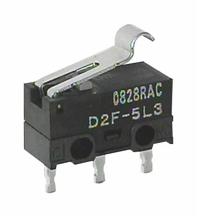 D2F-5L3 - Omron - Microswitch, Subminiature, Simulated Roller Lever