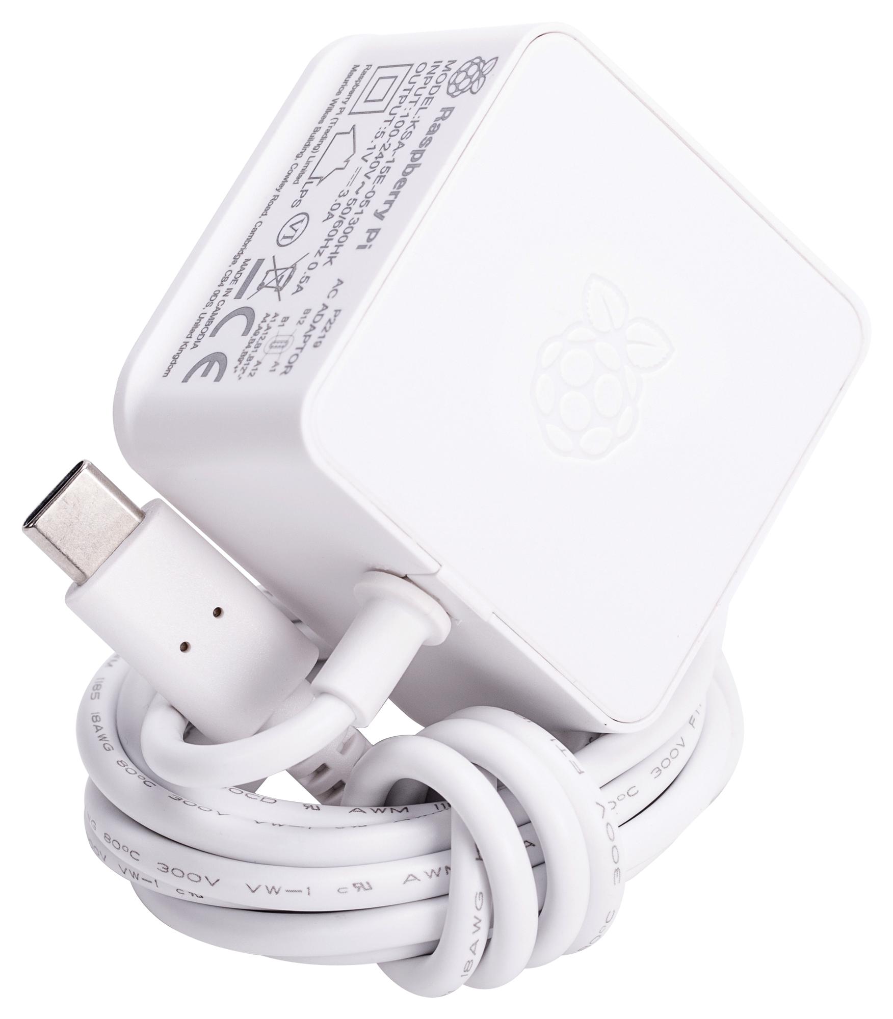 SC0523 - Raspberry-pi - Raspberry Pi Accessory, Raspberry Pi 4 Model B Official PSU, USB-C