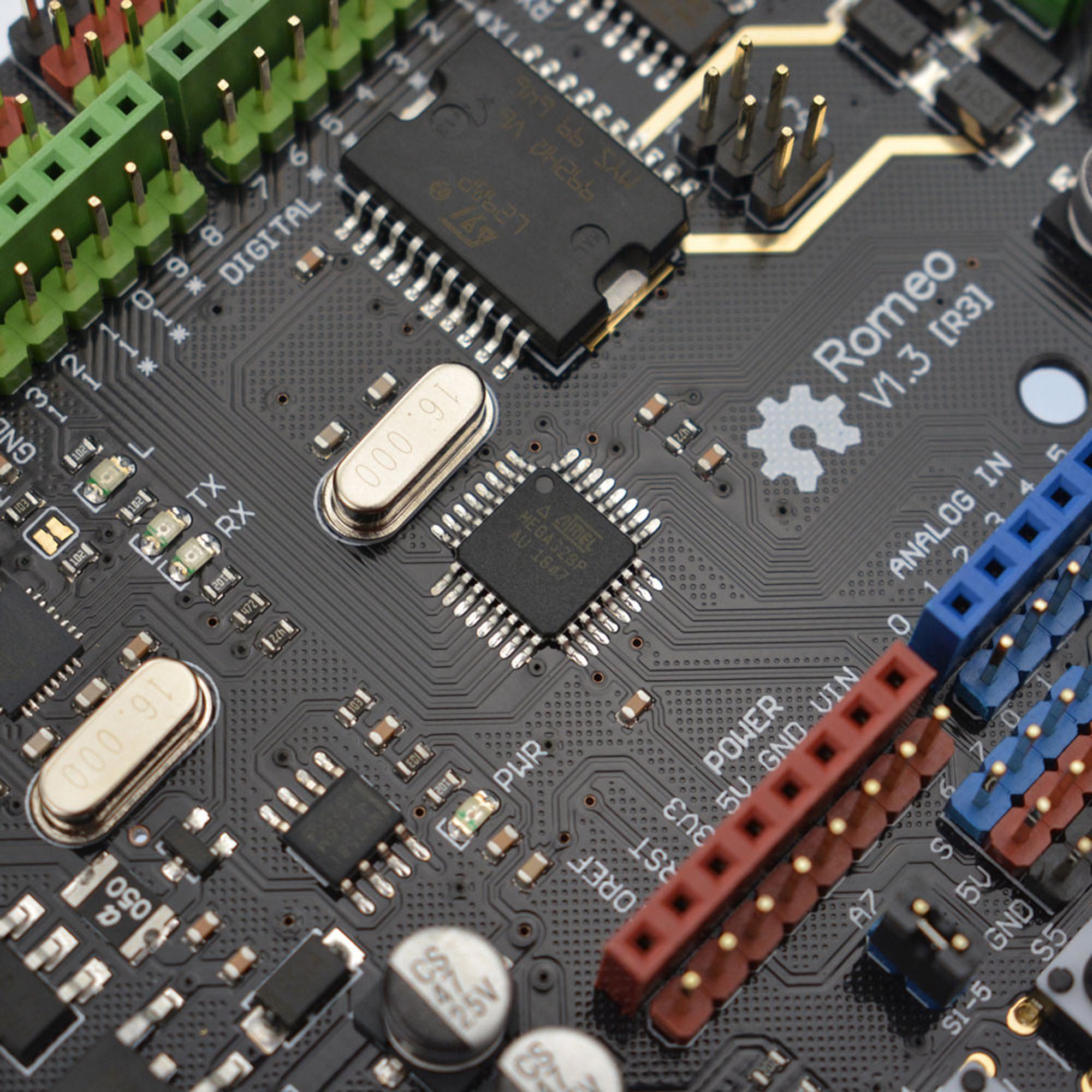 DFR0004 - Dfrobot - Evaluation Board, ATmega328, 8 bit megaAVR MCU