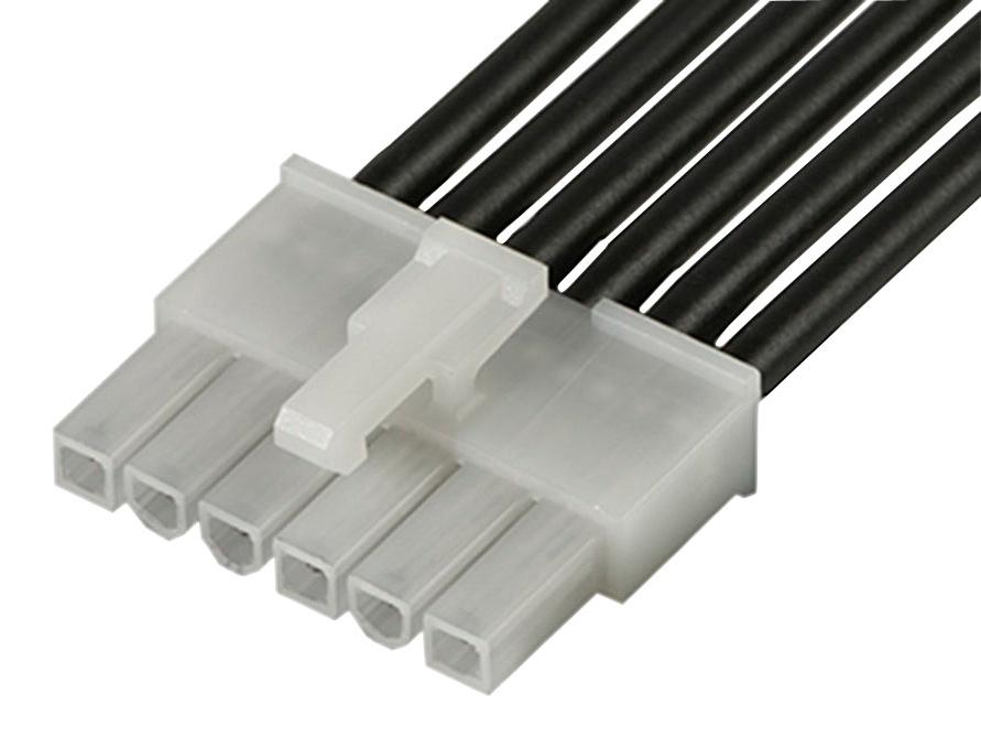 215322-1063 - Molex - Cable Assembly, Mini-Fit Jr. Plug to Mini-Fit Jr. Plug, 6 Ways