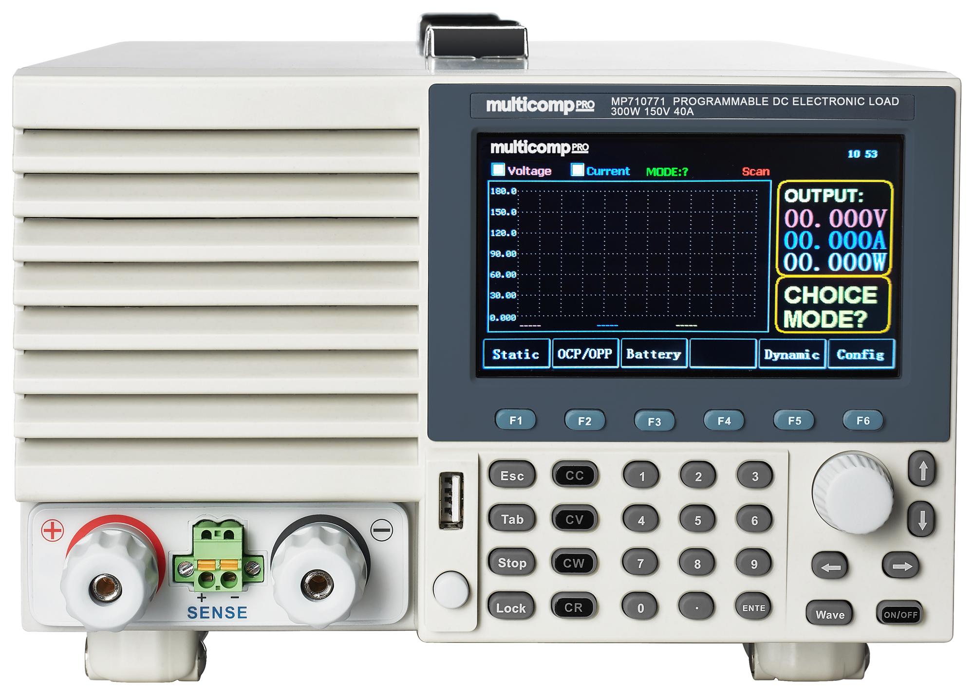 MP710771 - Multicomp Pro - DC Electronic Load, Multicomp Pro DC Electronic Loads, 300 W