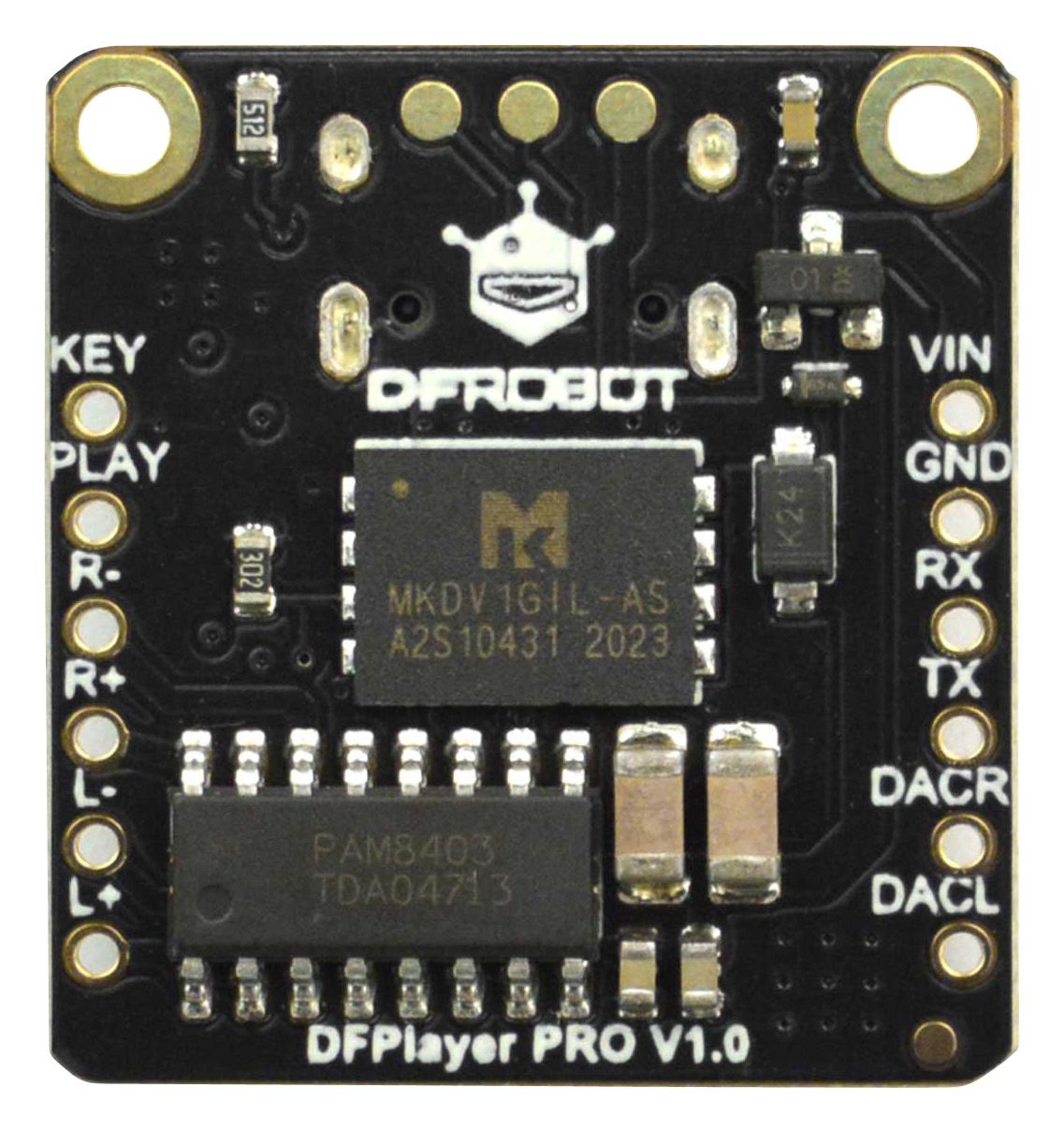 DFR0768 - Dfrobot - DFPlayer Pro, Fermion, On-board 128MB Storage