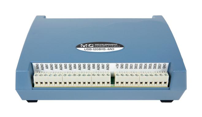 MCC USB-1208HS-4AO - Digilent - Data Acquisition Unit, 8 Channels, 1 MSPS