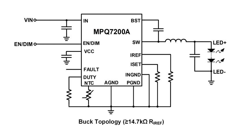 MPQ7200AGLE-AEC1-P - Monolithic Power Systems (mps) - LED Driver, AEC-Q100, Buck