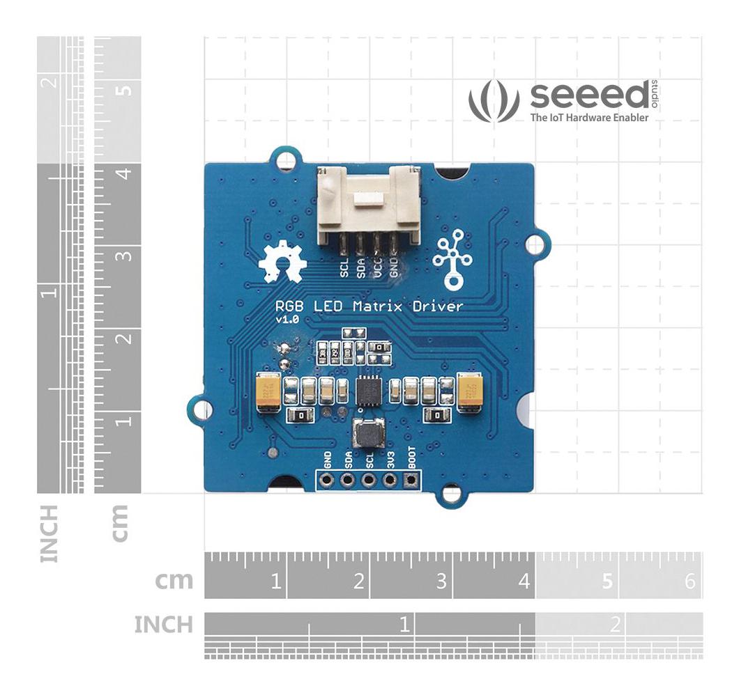 105020073 - Seeed Studio - LED Matrix Driver Board, RGB, 3.3V / 5V