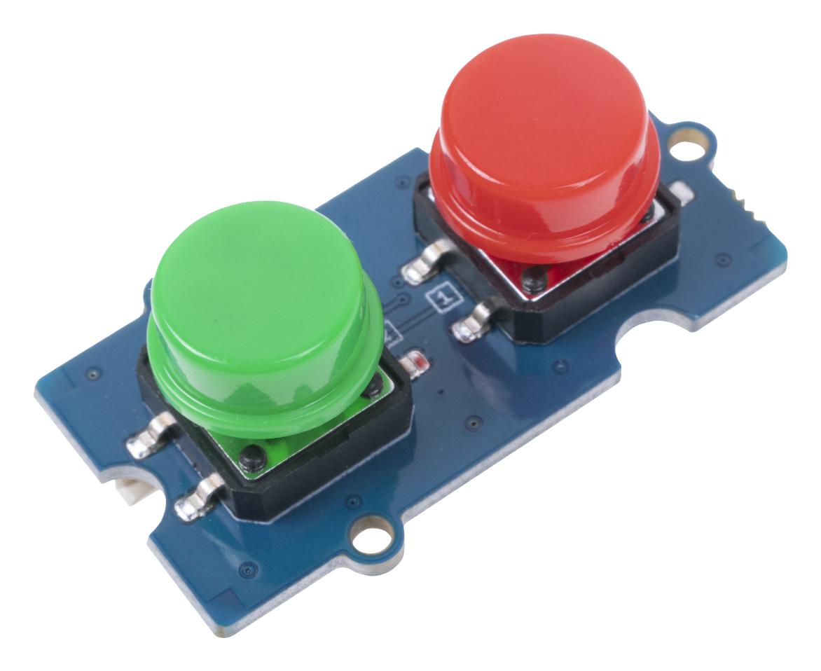 111020103 - Seeed Studio - Dual Button Module, with Keycaps & Cable, 3V ...