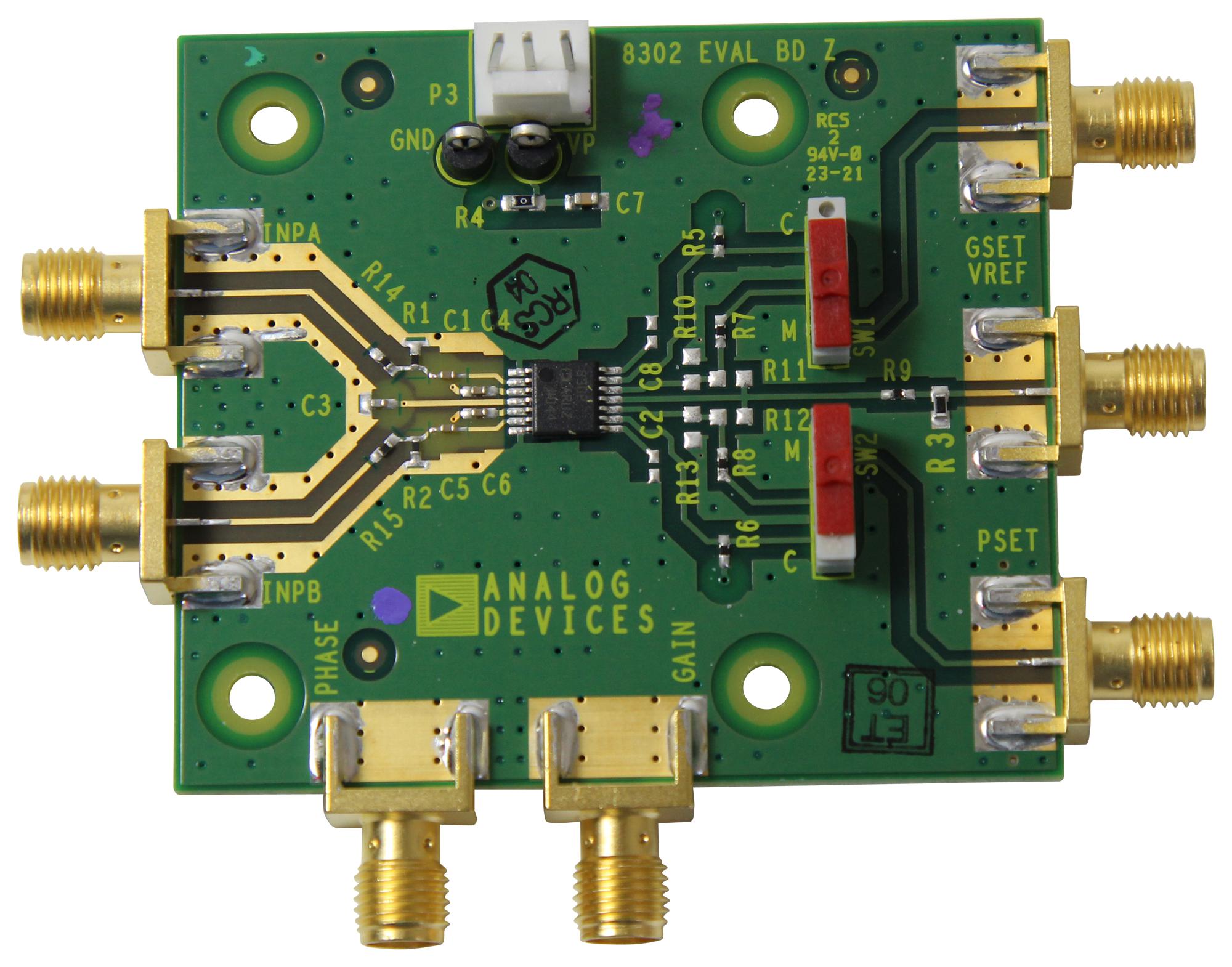 AD8302-EVALZ - Analog Devices - Evaluation Board, AD8302ARUZ, RF/IF Gain & Phase Detector