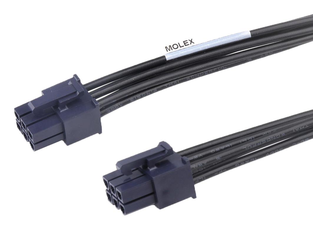 224094-1063 - Molex - Cable Assembly, Mini-Fit Versa Receptacle to Mini-Fit Versa Receptacle, 6 Ways