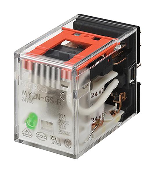 MY2-GS-R DC24 - Omron Industrial Automation - Power Relay, Miniature, DPDT
