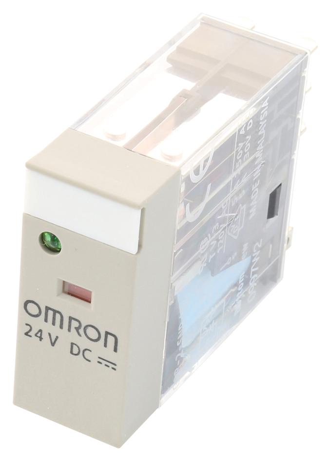 G2R-2-SND DC24(S) - Omron Industrial Automation - Power Relay, DPDT, 24 VDC
