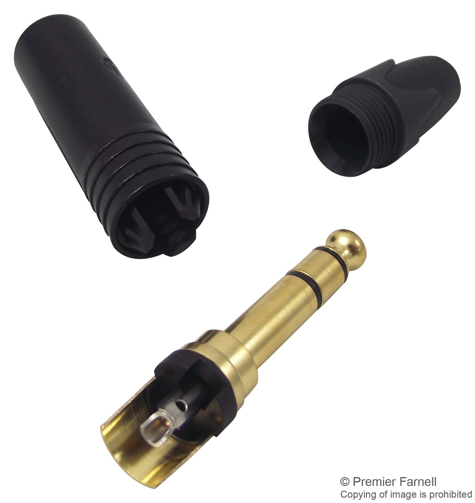 NP3X-B - Neutrik - Phone Audio Connector, Professional, 3 Contacts