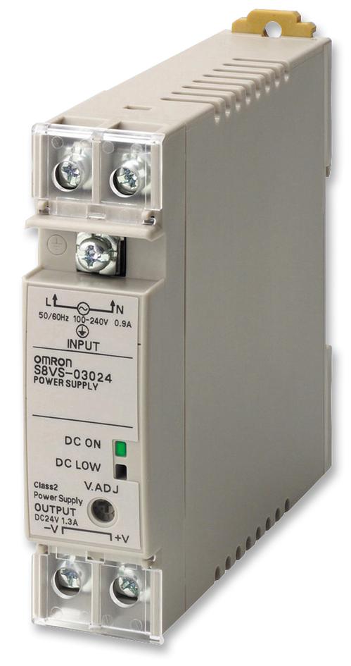 S8VS-03024 - Omron Industrial Automation - AC/DC DIN Rail Power Supply (PSU), ITE, 1 Output