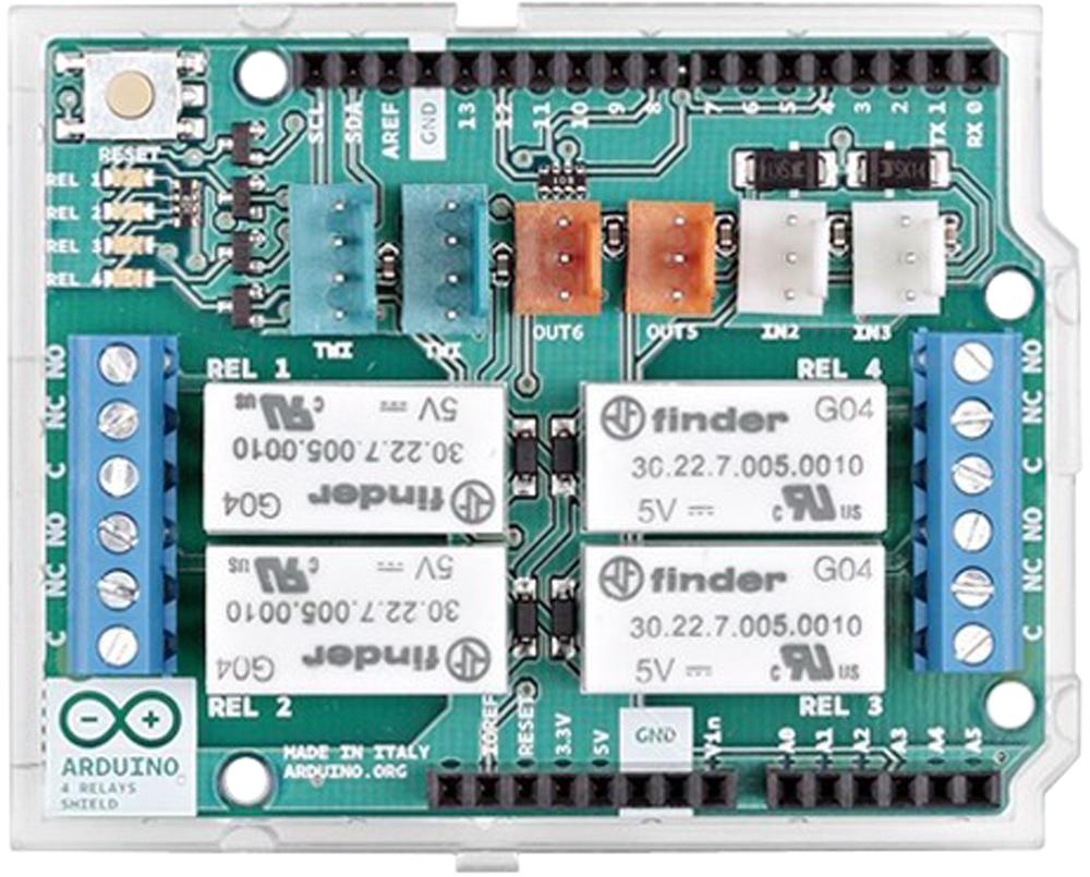A000110 - Arduino - Arduino Shield, 4 Relays, Drive High Power Loads