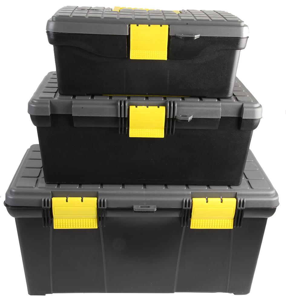 D00412 - Duratool - Tool Box Set, 3-in-1, Plastic