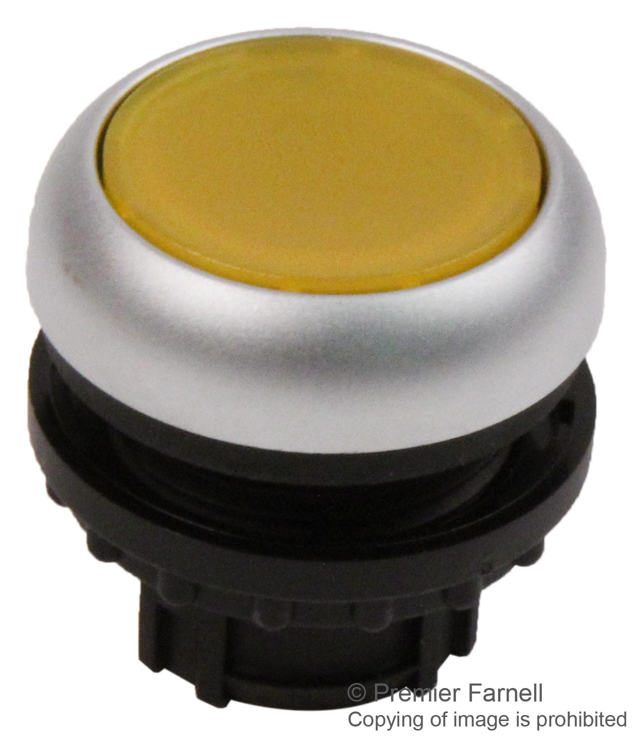 M22-DL-Y. - Eaton Moeller - ILLUMINATED PUSHBUTTON OPERATOR, YELLOW