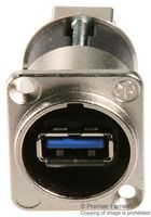 NAUSB3 - Neutrik - USB Adapter, USB Type A Receptacle, USB Type B ...