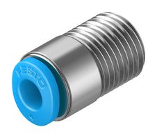 153316 FESTO, Pneumatic Fitting, Push-In Fitting, R1/8, 14 bar, 4 mm, Brass, QSM | element14 ...