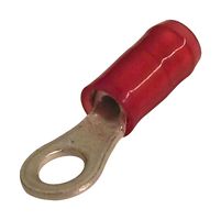 51863-1 AMP - TE CONNECTIVITY, Ring Tongue Terminal, M3.5, #6, 16 AWG, 1.65 mm², PIDG, Red ...