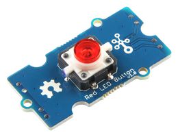 111020044 SEEED STUDIO, LED Button Board, with Cable, Red, 3.3V / 5V ...