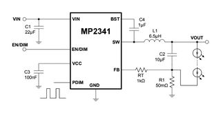 MP2341GTL-P - Monolithic Power Systems (mps) - LED Driver, DC / DC, Synchronous Buck