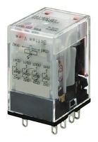 MY4N-GS AC24 OMRON INDUSTRIAL AUTOMATION, Power Relay, 4PDT, 24 VAC, 3 A, MY-GS Series, Socket ...