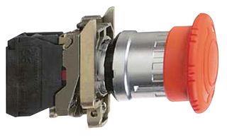 XB4BS8442 SQUARE D BY SCHNEIDER ELECTRIC, EMERGENCY STOP SWITCH, SPST ...