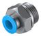 QS-G3/8-8 FESTO, Pneumatic Fitting, Push-In Fitting, G3/8, 14 bar, 8 mm, Brass, QS | element14 ...